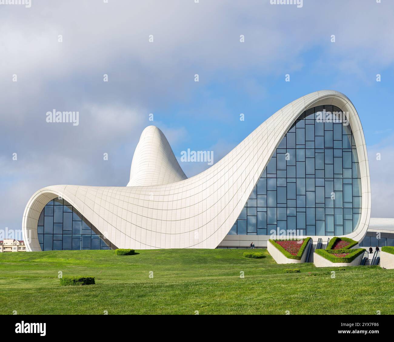 The Heydar Aliyev Centre in Baku, Azerbaijan, exemplifies contemporary ...