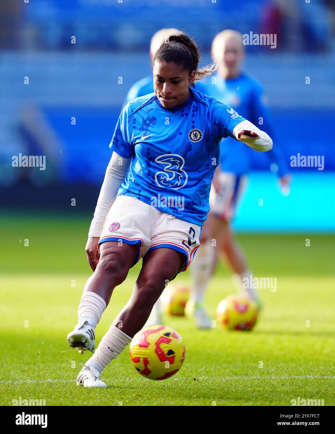 Chelsea's Catarina Macario warms up ahead of the Barclays Women's Super ...