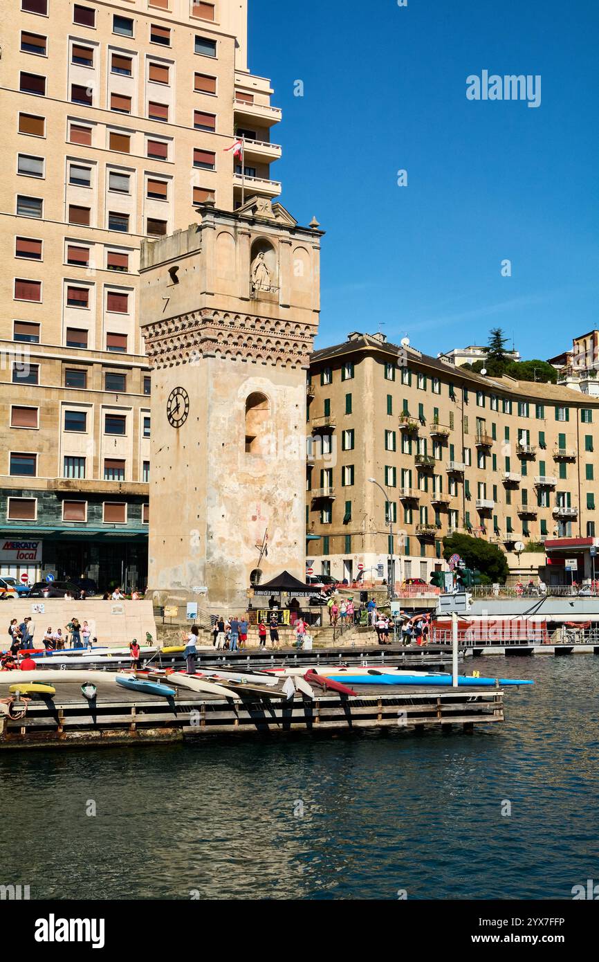 Savona. Italia - December 14, 2024: Coastal scene in Savona Italy ...