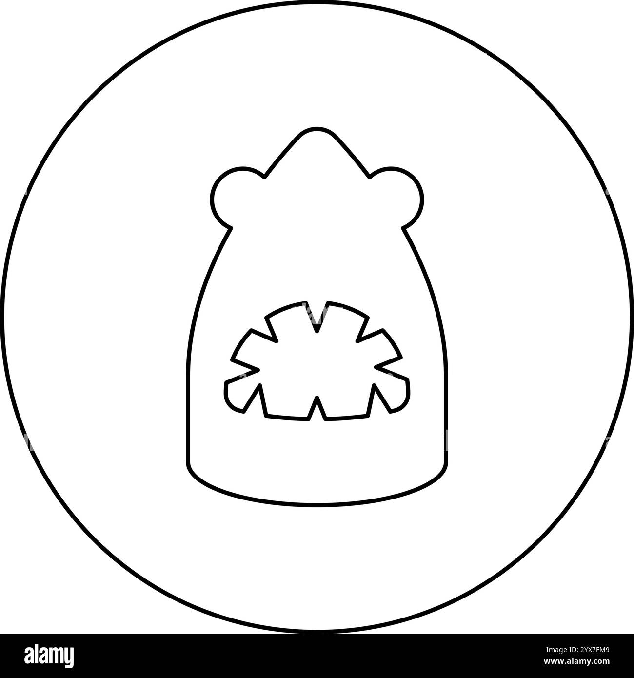 Shark head icon in circle round black color vector illustration image ...