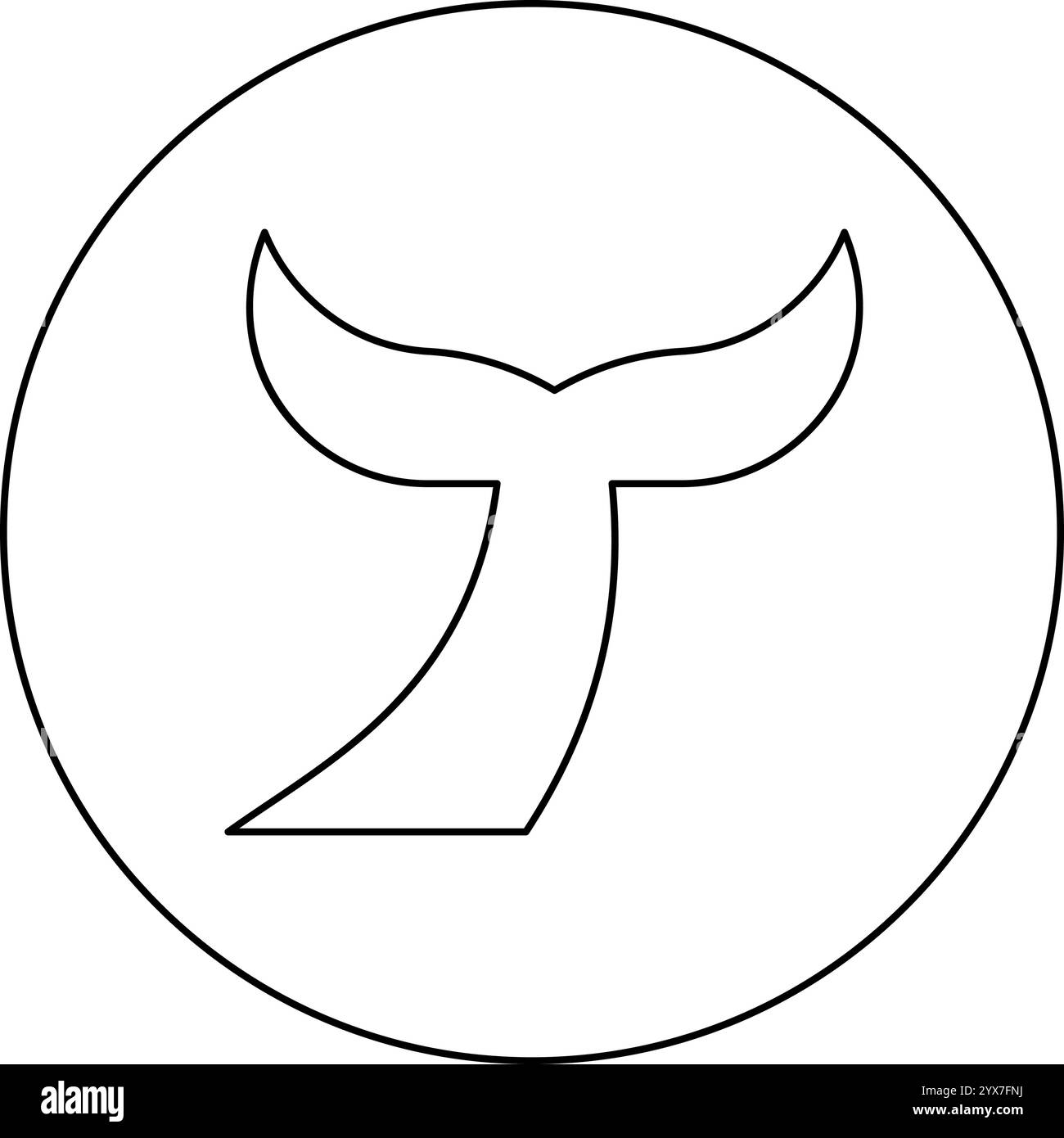 Tail whale in water Stock Vector Images - Alamy
