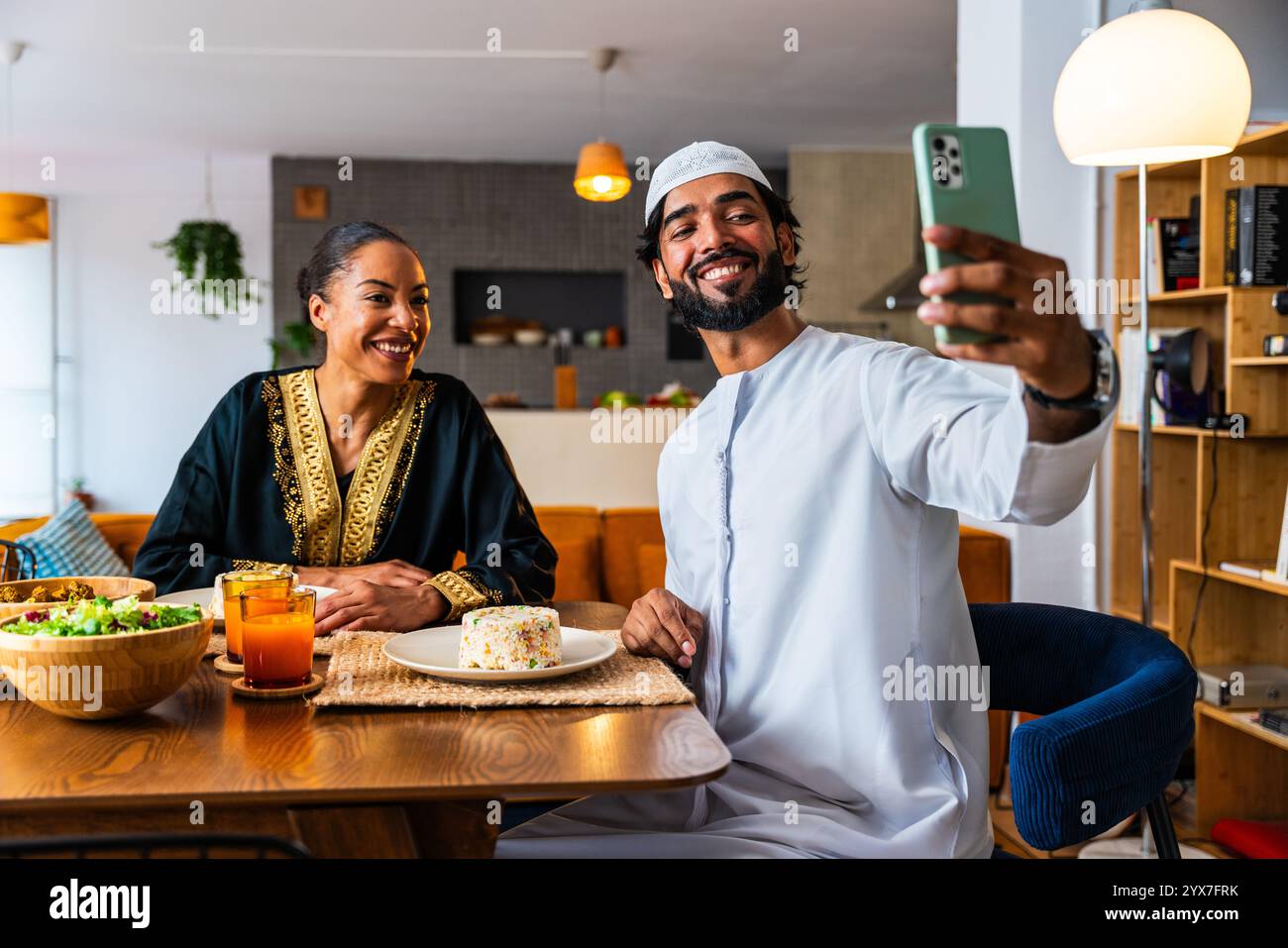 Traditional emirati family meal hi-res stock photography and images - Alamy