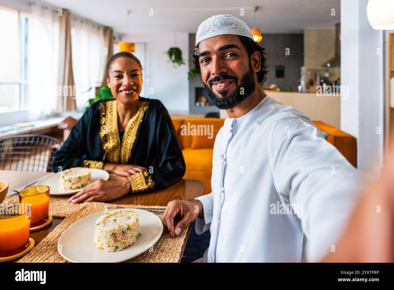 Traditional emirati family meal hi-res stock photography and images - Alamy