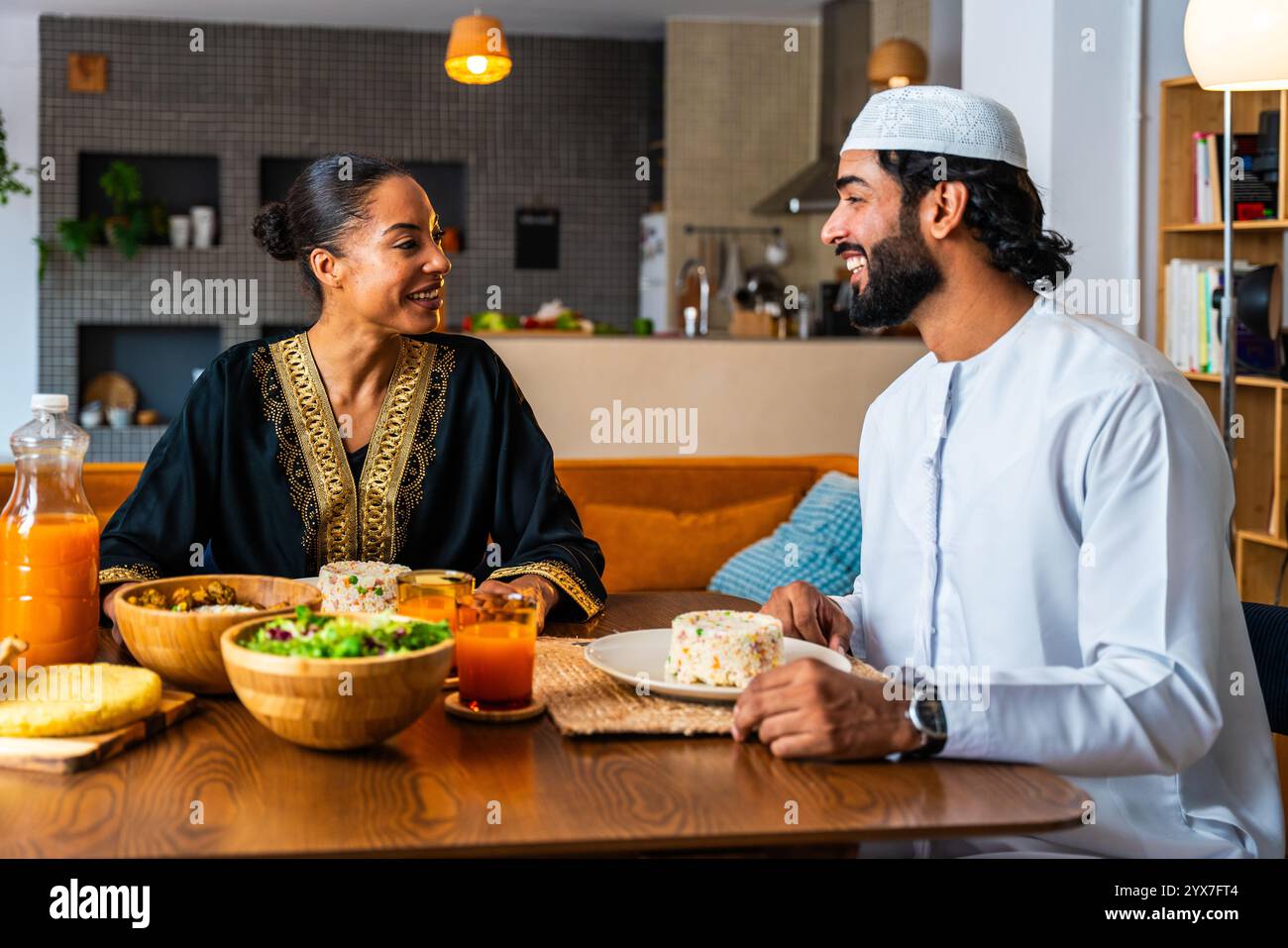 Traditional emirati family meal hi-res stock photography and images - Alamy