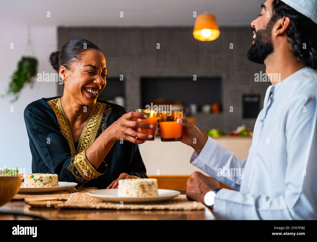 Traditional emirati family meal hi-res stock photography and images - Alamy