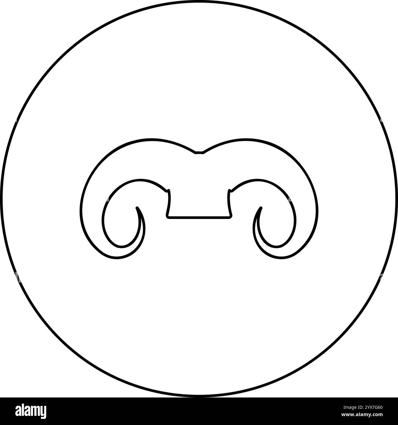 Ram sheep horns horned Stock Vector Images - Alamy