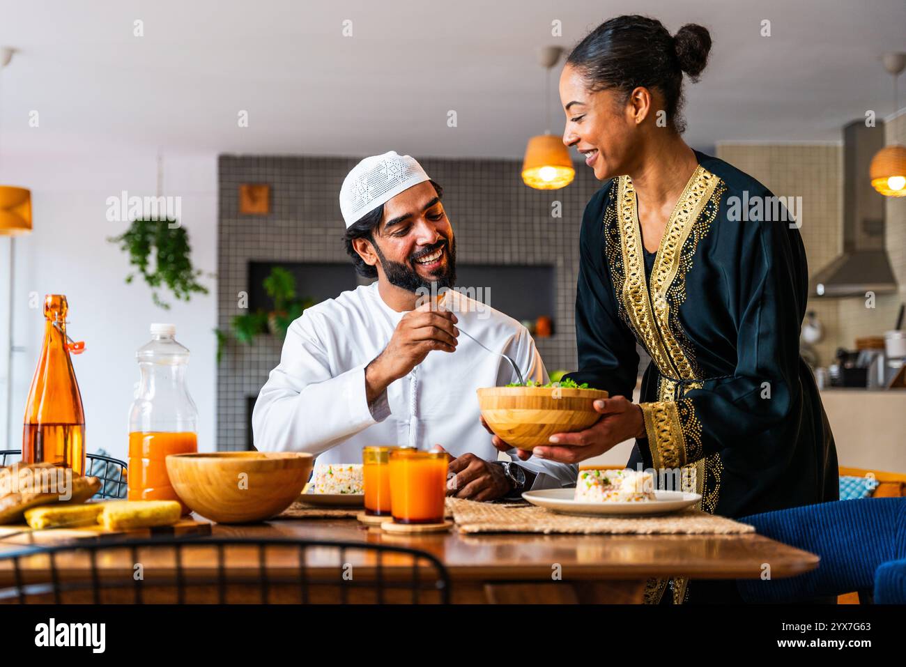 Traditional emirati family meal hi-res stock photography and images - Alamy