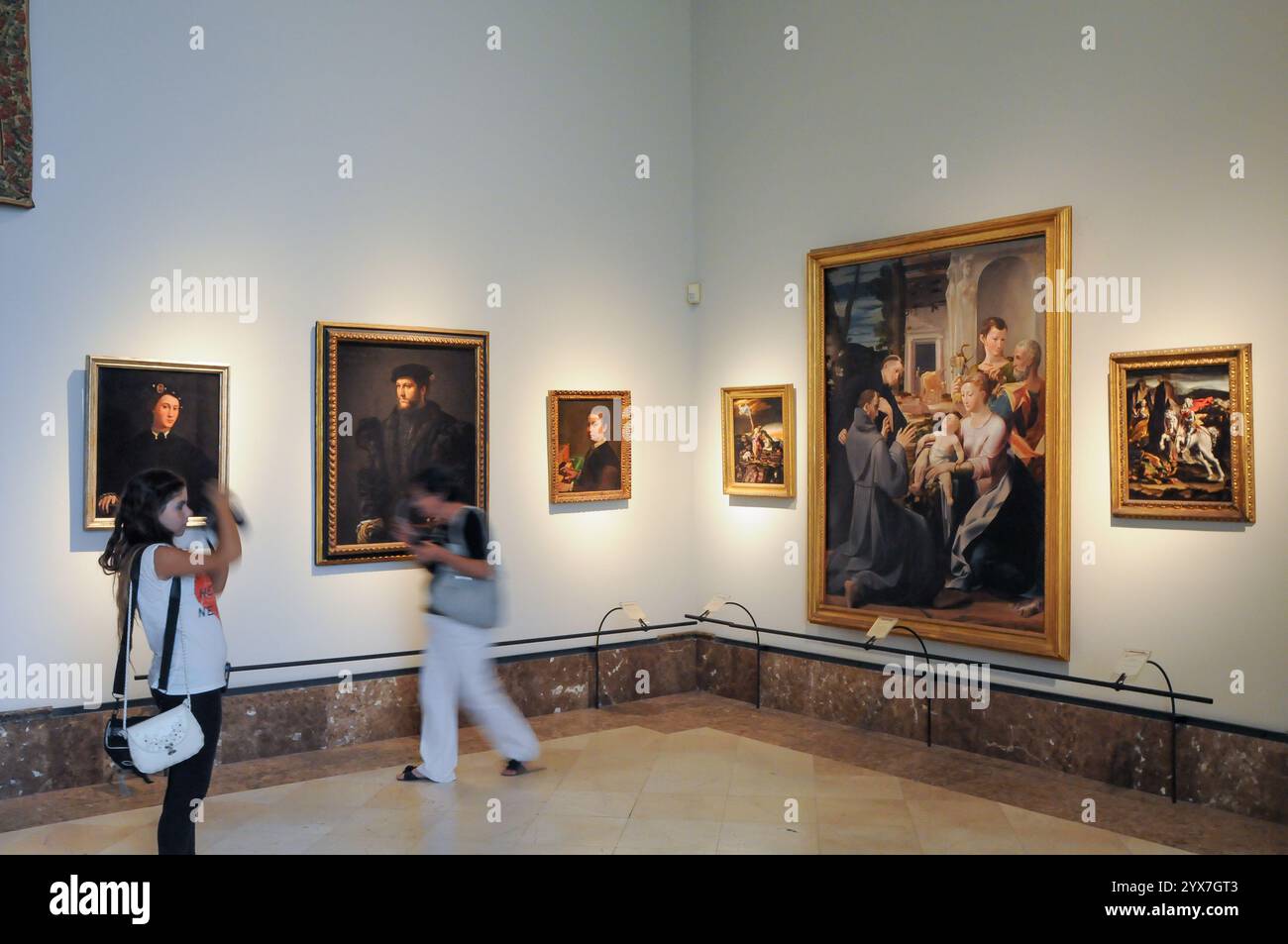 Interior of the Capodimonte Museum (Royal Palace Stock Photo - Alamy