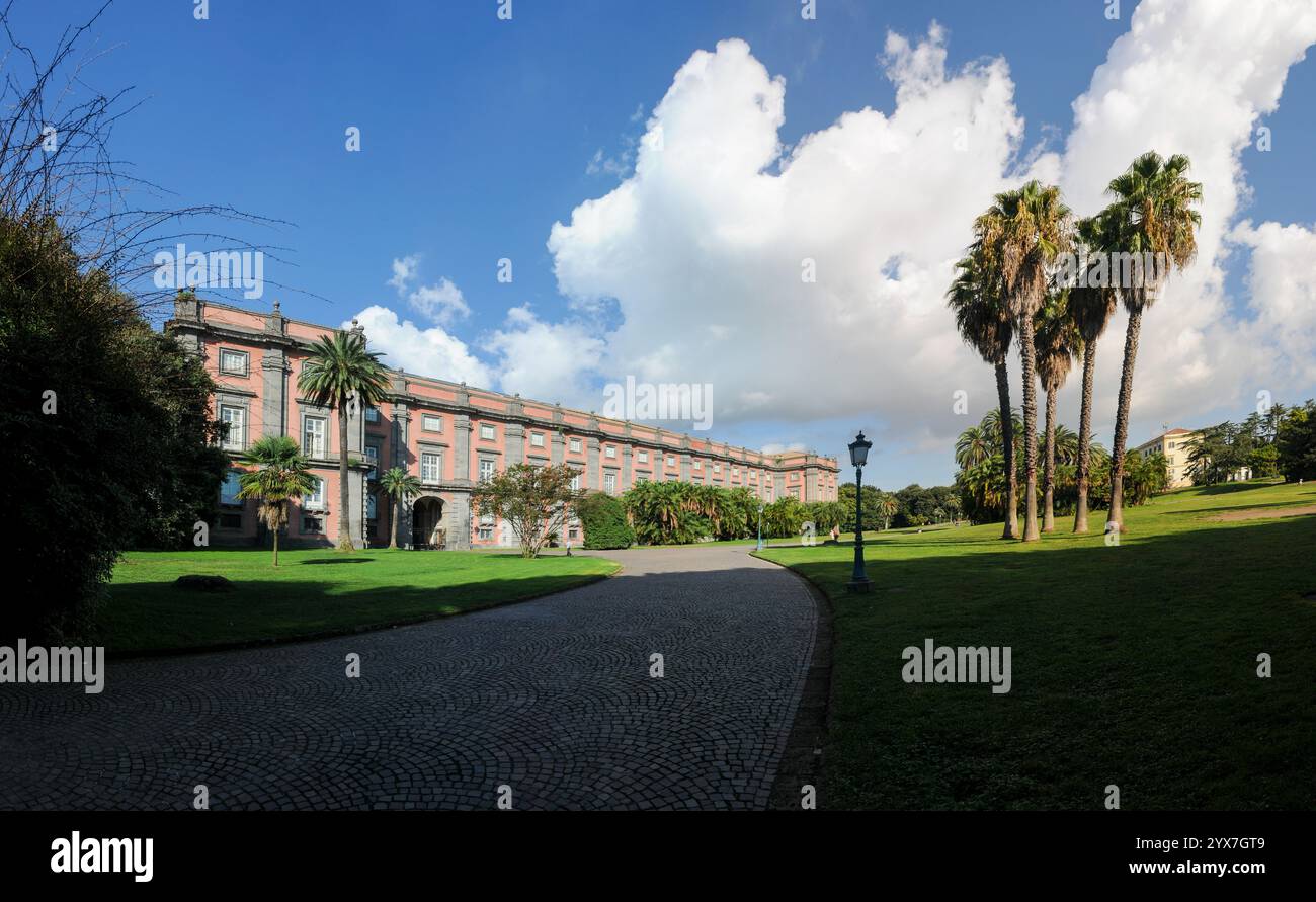 View of the building of the National Museum of Capodimonte. Naples ...