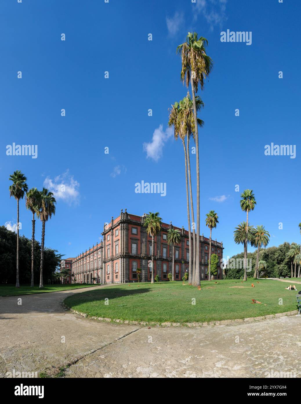 View of the building of the National Museum of Capodimonte. Naples ...