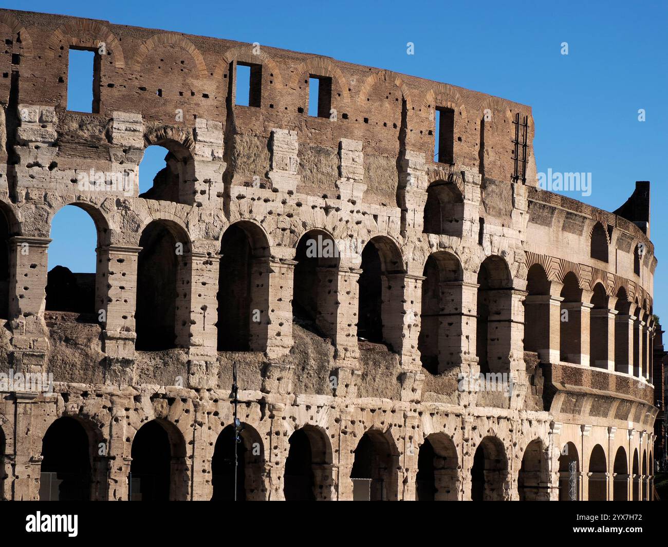 Rome Coliseum Colosseum detail of arches close up Stock Photo - Alamy