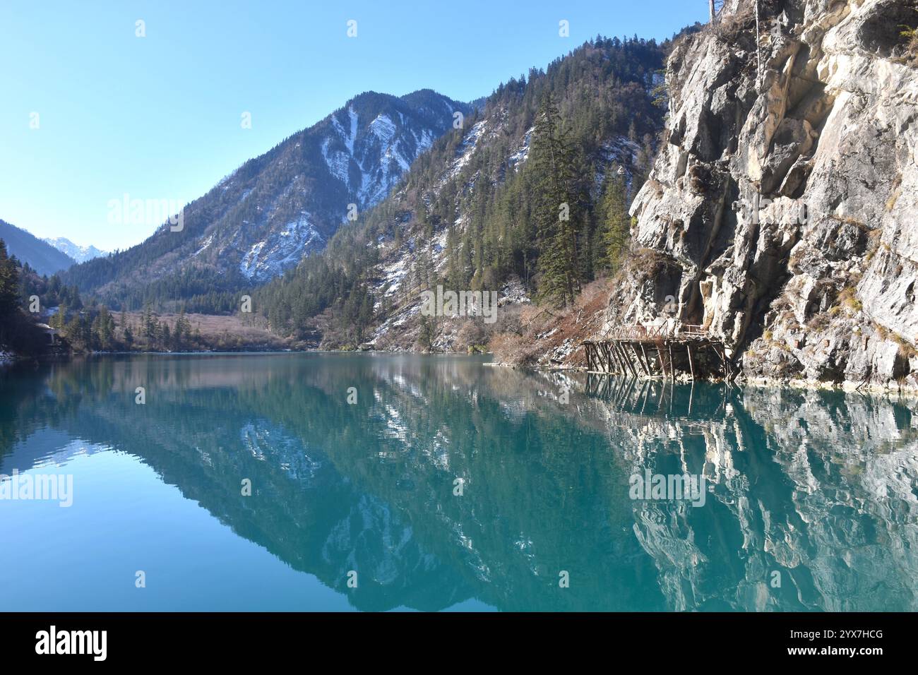 panda lake at Jiuzhaigou natural national park travel location in China ...