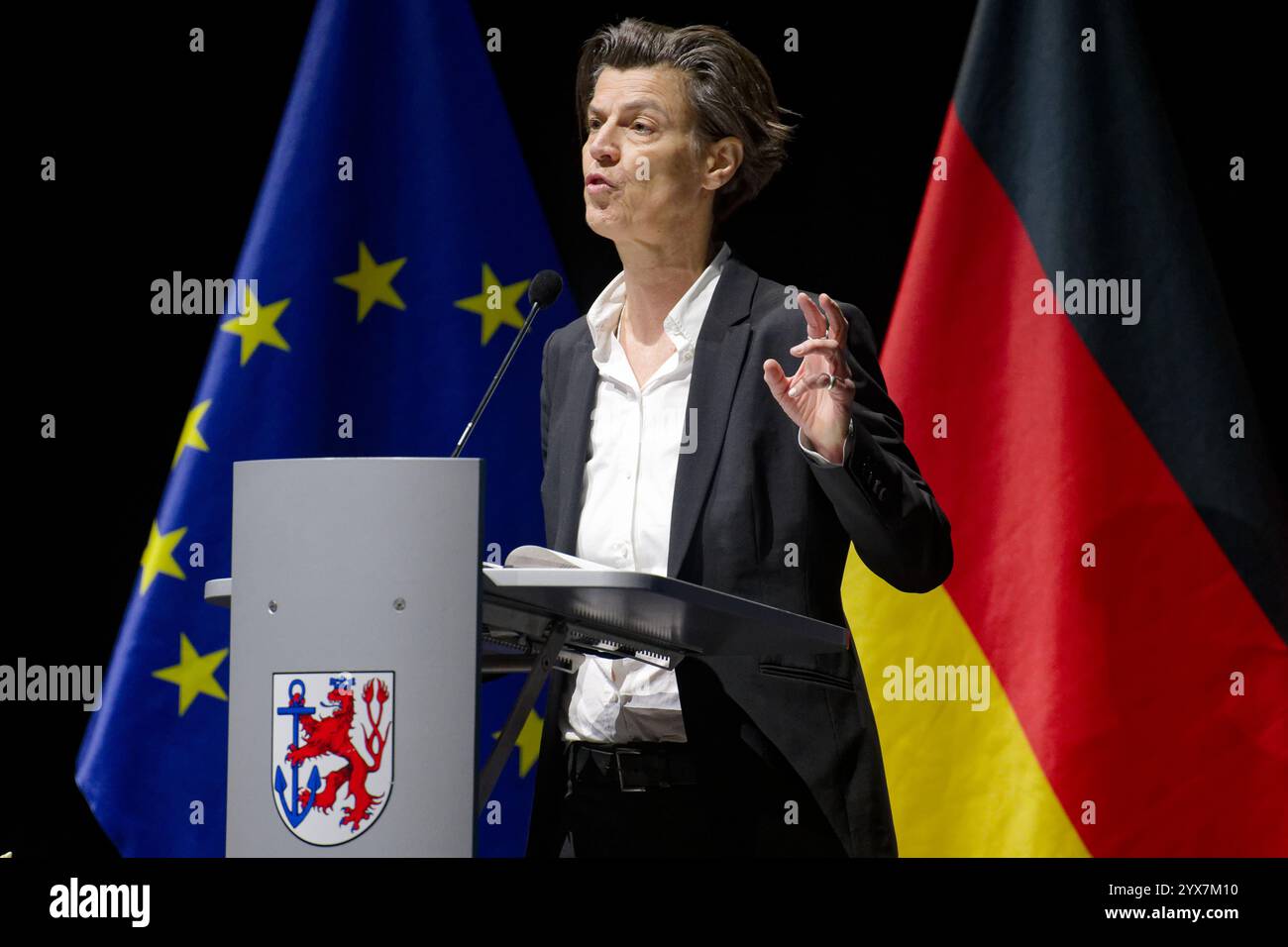 Duesseldorf, Germany. 14th Dec, 2024. Author Carolin Emcke will give ...