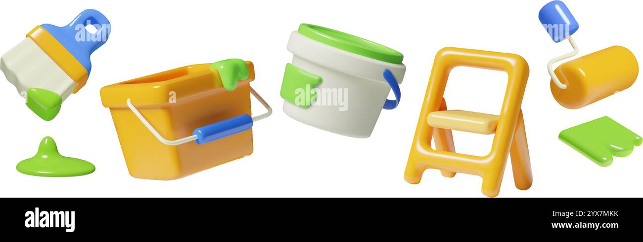 Paint wall work icon hi-res stock photography and images - Alamy