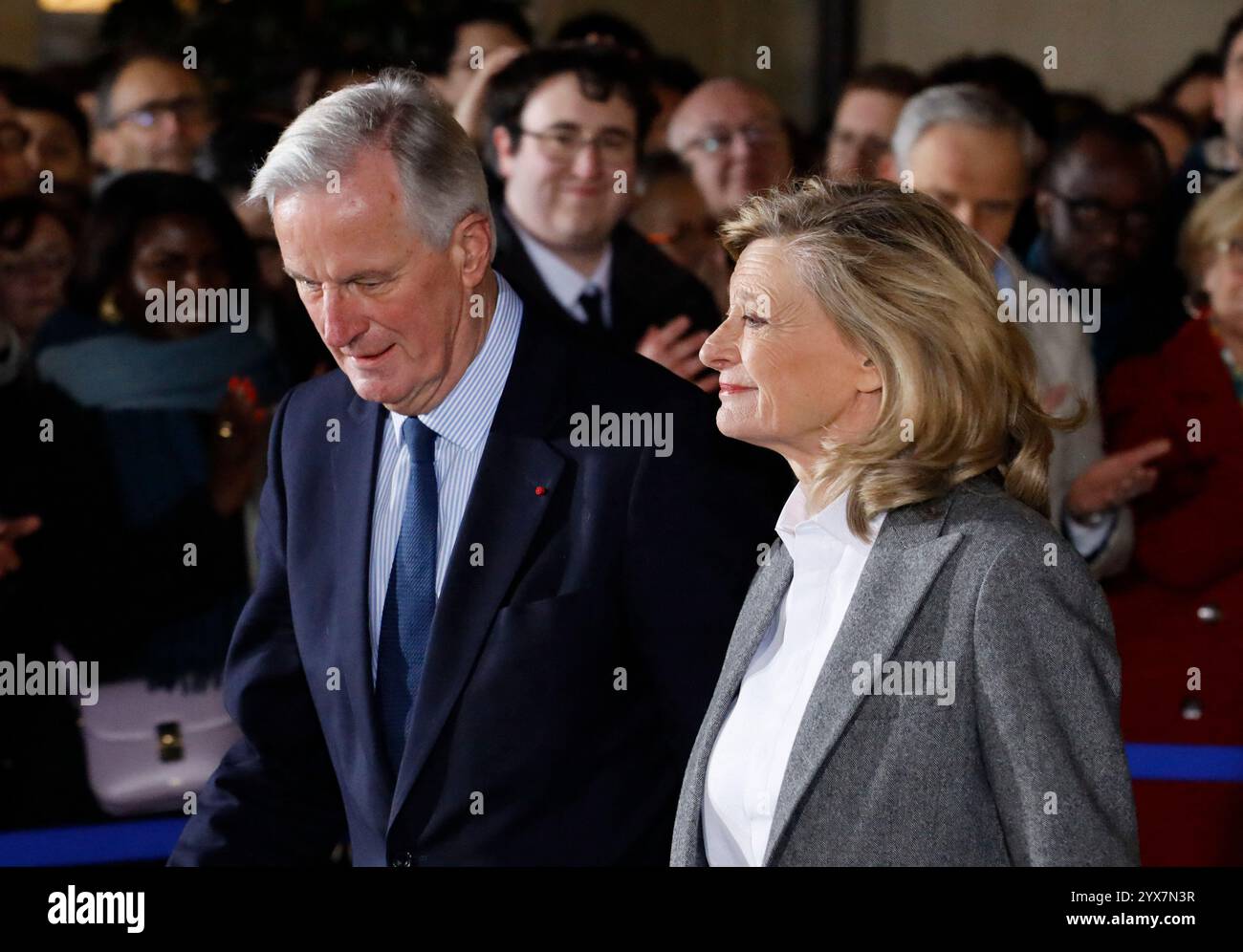 Former French Prime Minister Michel Barnier and wife Isabelle Altmayer ...