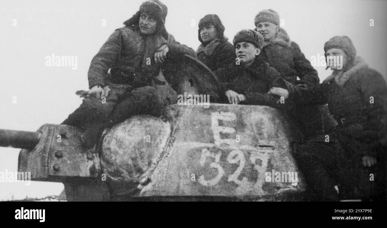 World War II: Tank crews of the 24th Tank Corps (renamed the 2nd Guards ...