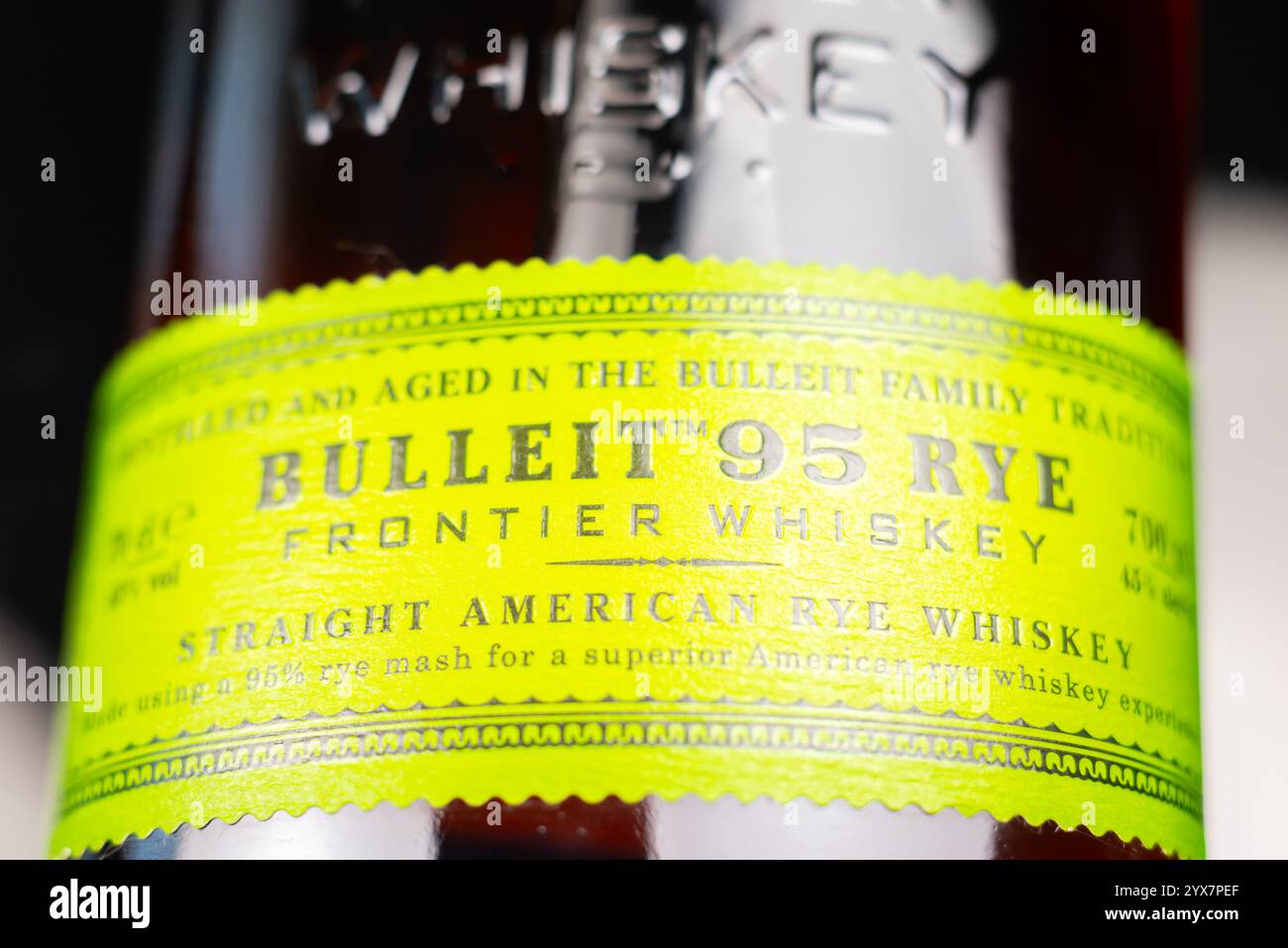 LONDON, UNITED KINGDOM - JUNE 12, 2024 Award-winning Bulleit 95 Rye ...