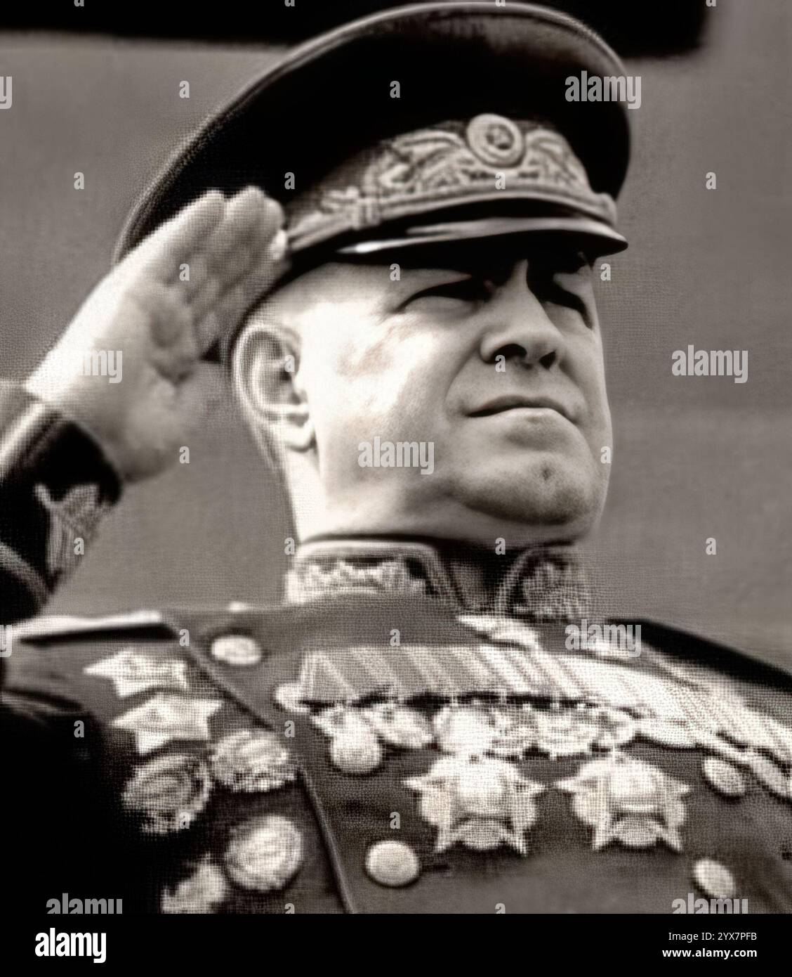 Portrait of The Marshal Georgy Zhukov Stock Photo - Alamy