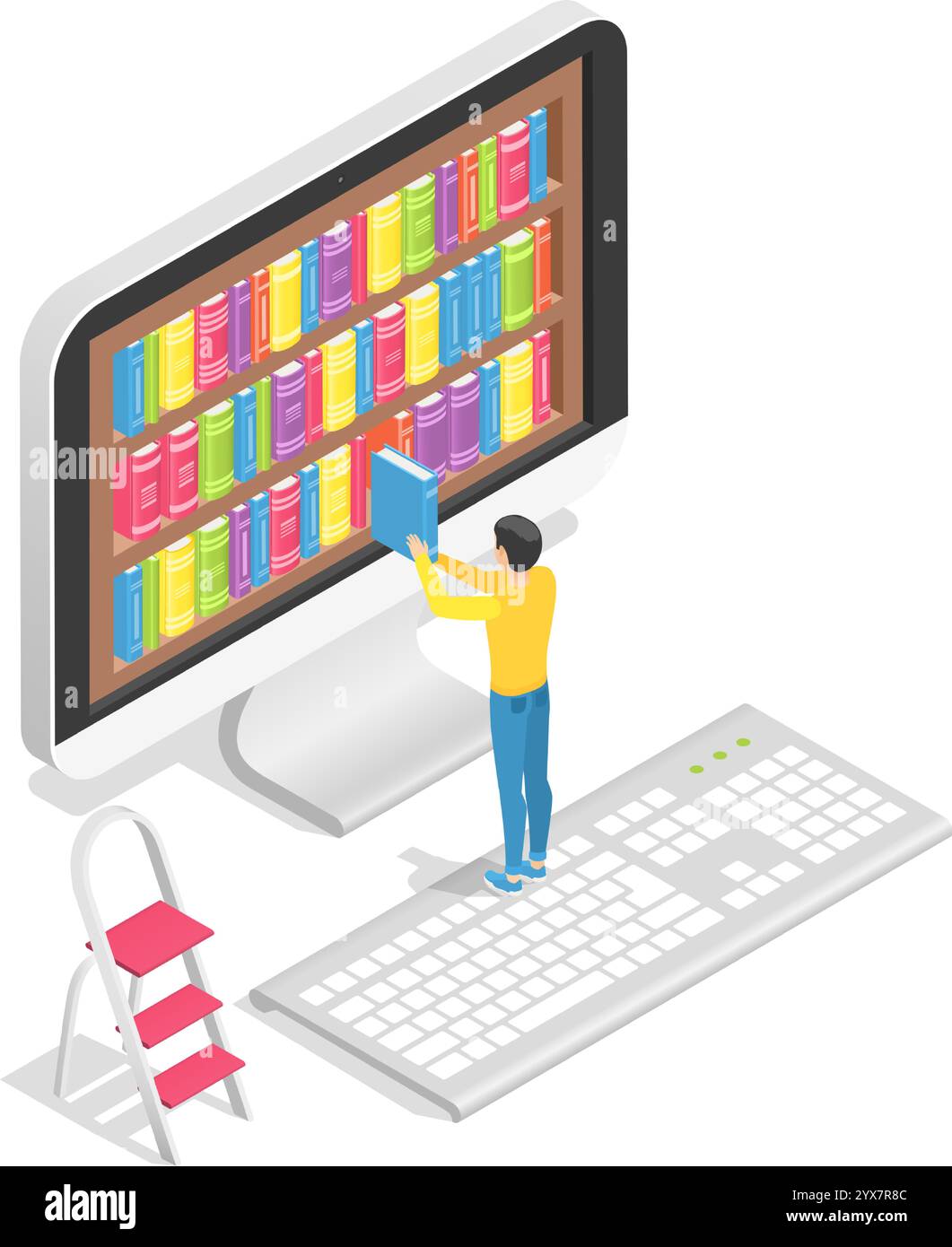 The management of library resources Stock Vector Images - Alamy