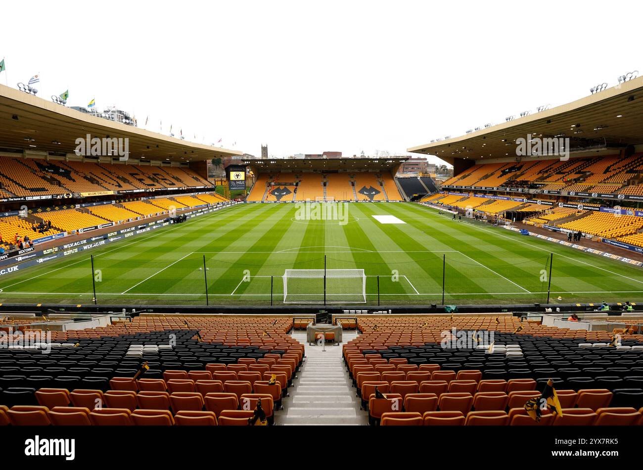 A view inside the ground before the Premier League match at Molineux ...
