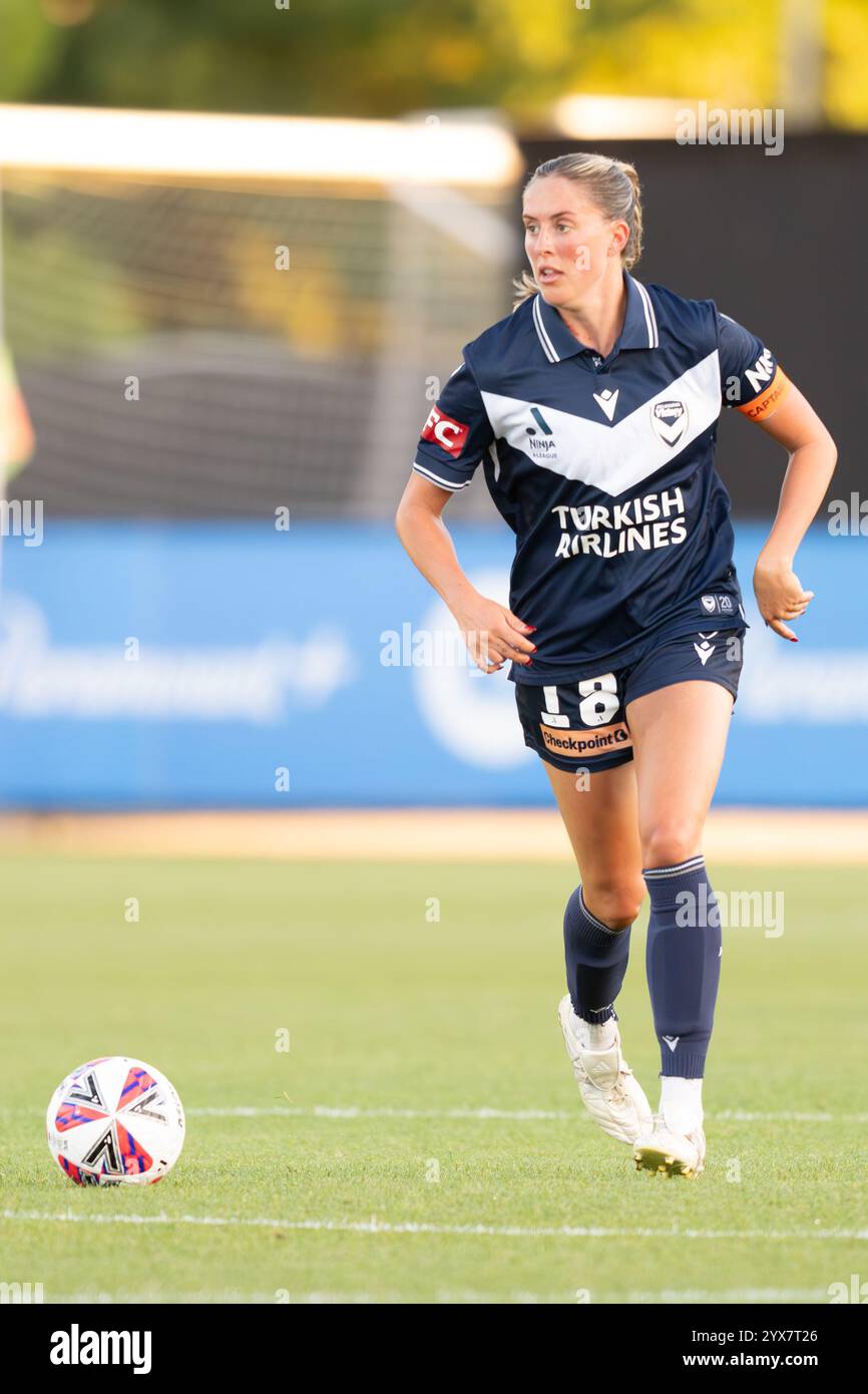 Melbourne, Australia. 13th Dec, 2024. Melbourne Victory's Kayla ...