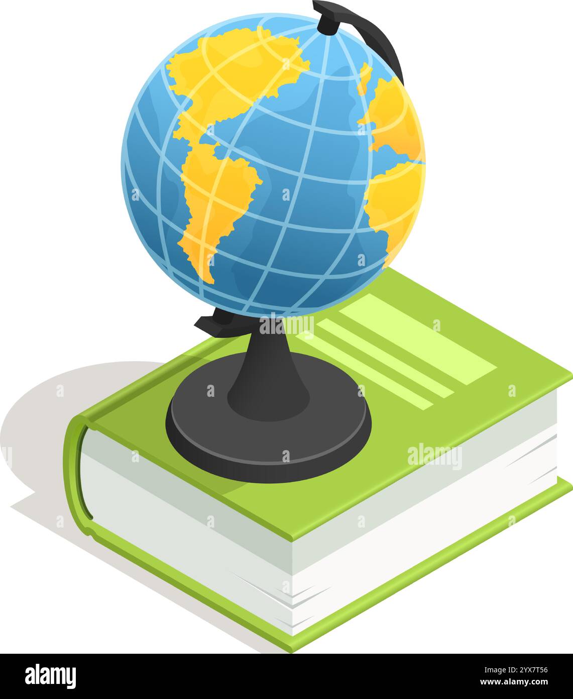 Geography textbook featuring a globe illustrating the earth and its ...