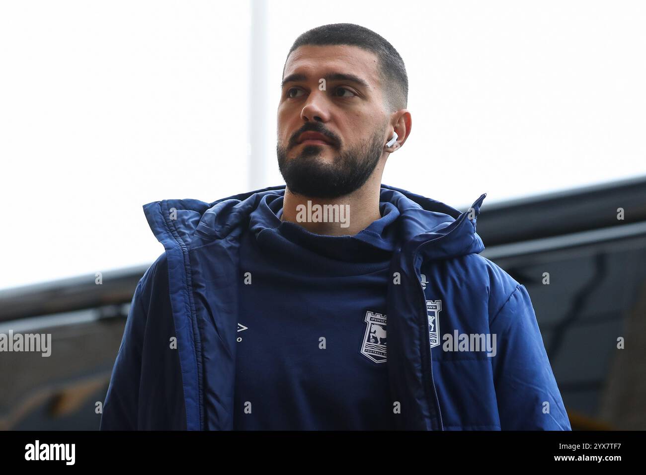 Arijanet Murić of Ipswich Town arrives ahead of the Premier League ...