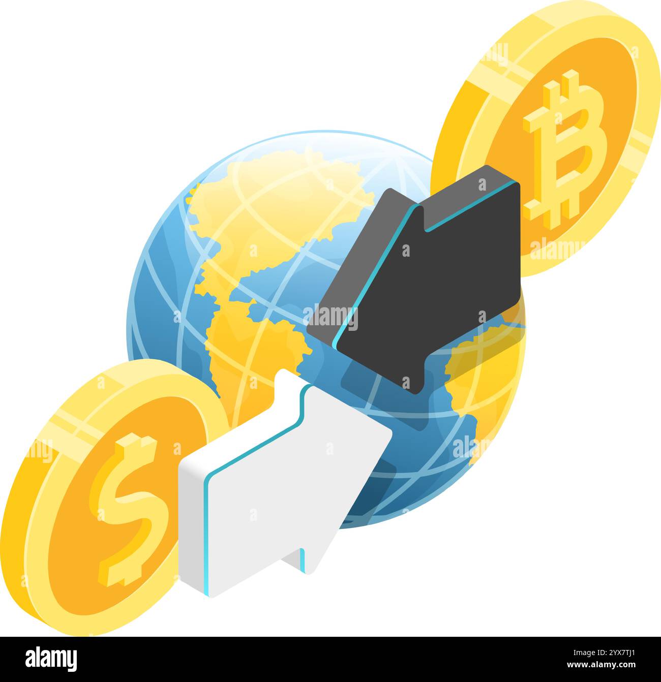 Bitcoin chart view Stock Vector Images - Alamy