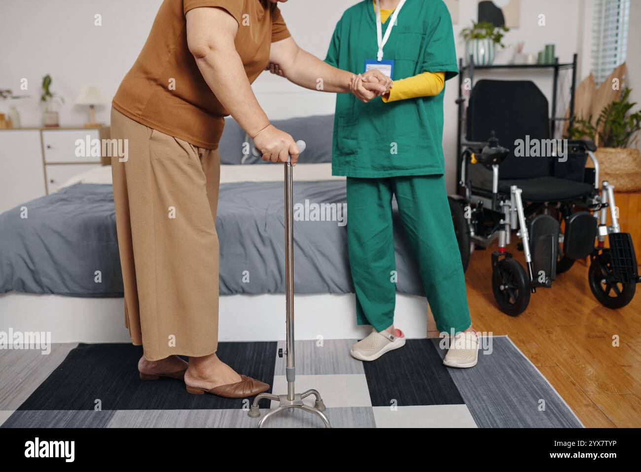 Care home nurse legs hi-res stock photography and images - Alamy