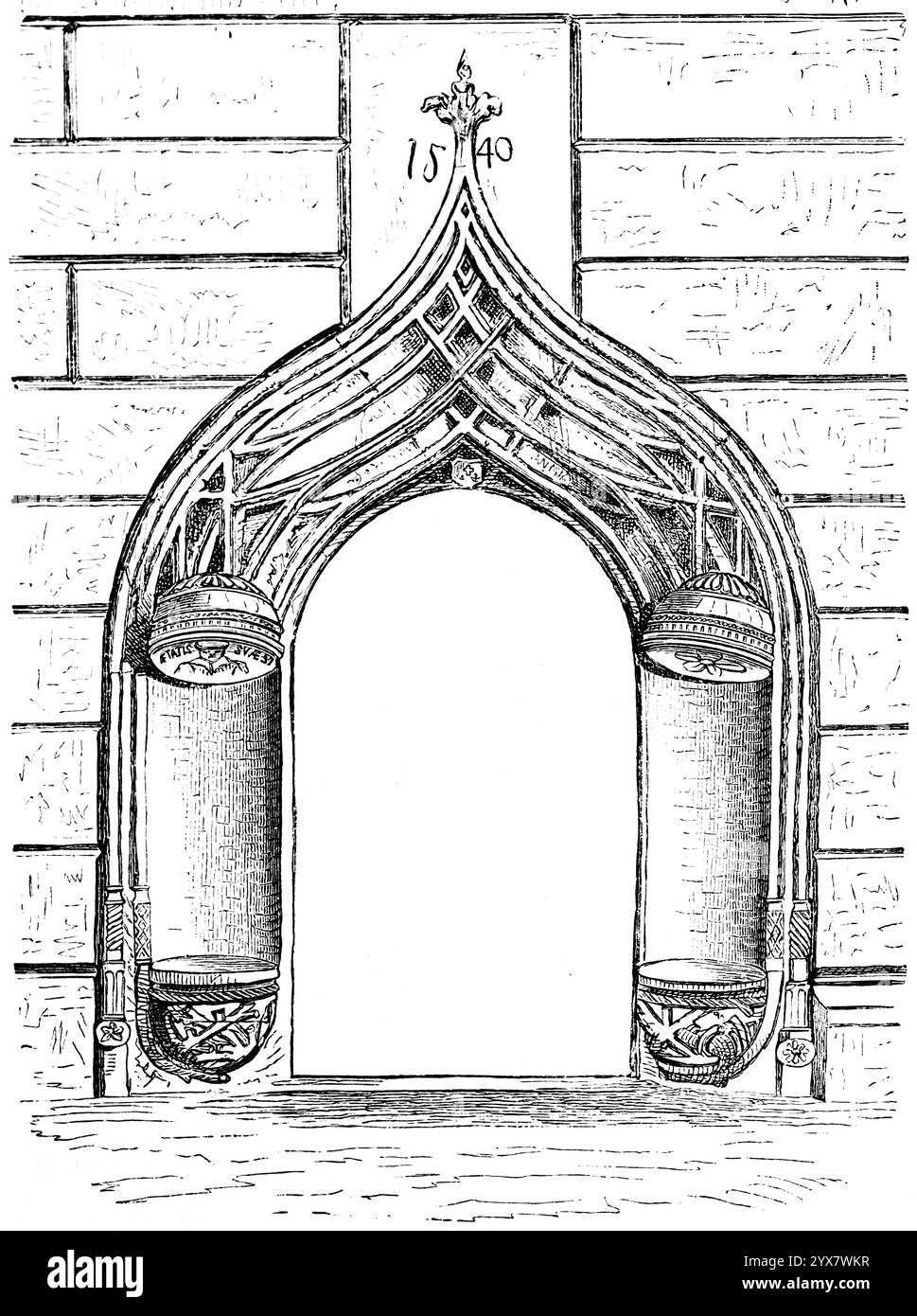 Door to the Luther House, former monastery in Wittenberg, a gift from ...