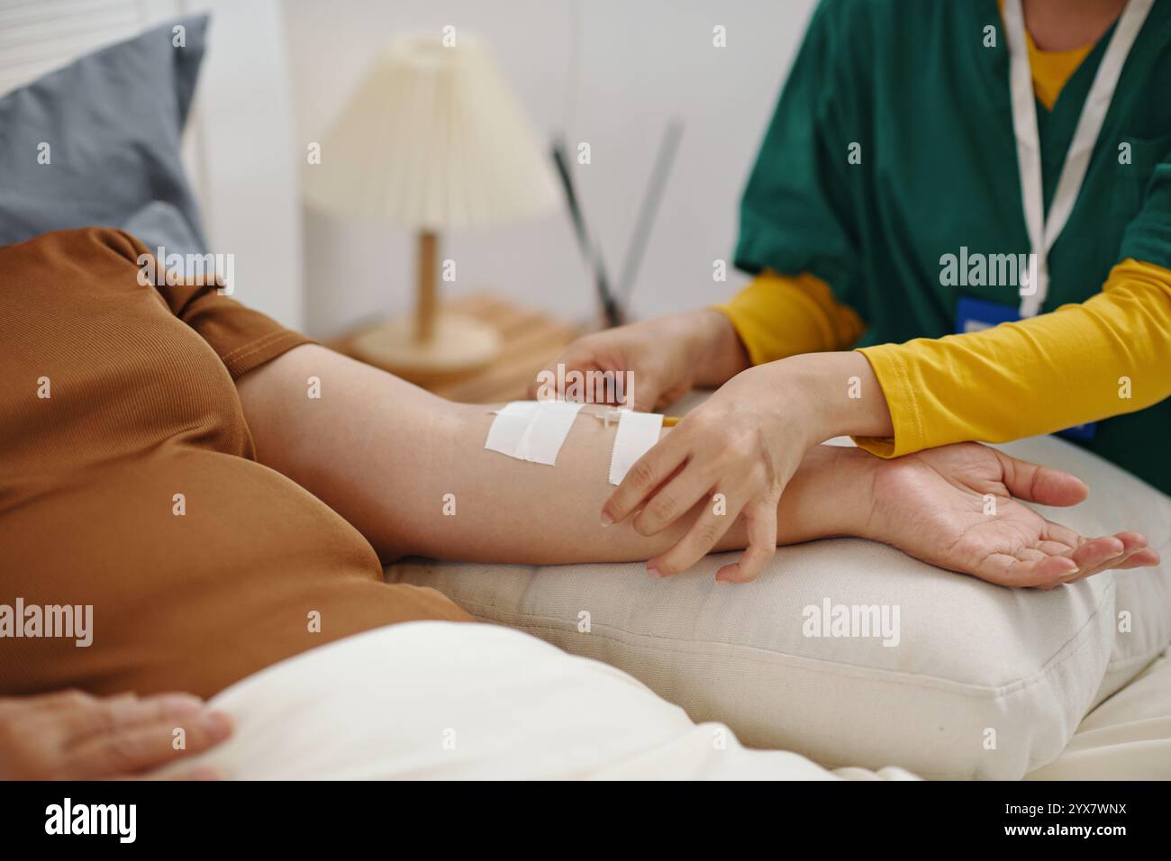 Intravenous drip iv home hi-res stock photography and images - Alamy