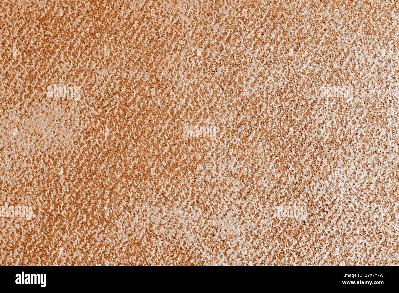 Detailed view of orange grunge shabby jeans denim fabric texture ...