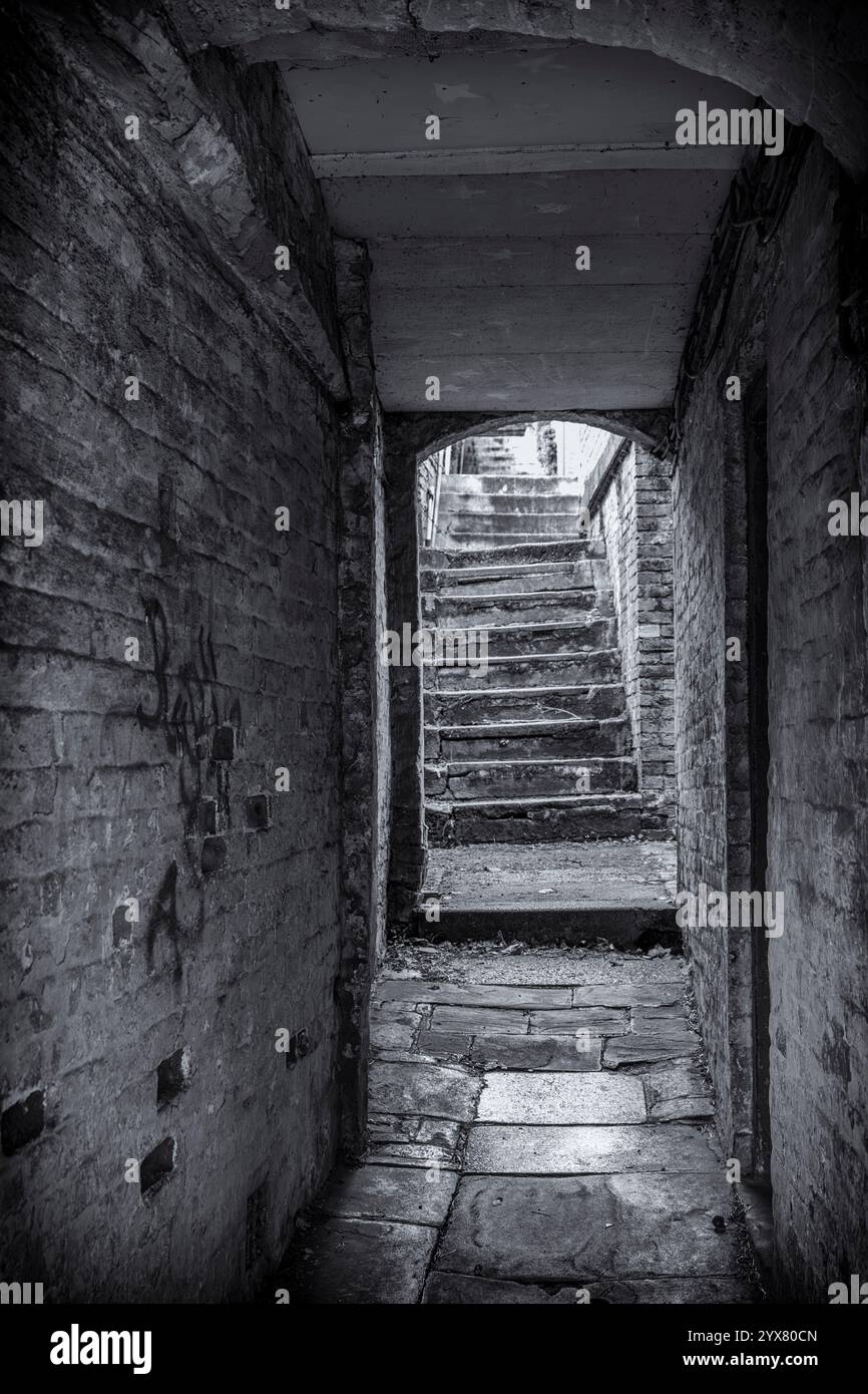 Edwardian Passageway Between Buildings in Ashbourne Derbyshire Showing ...