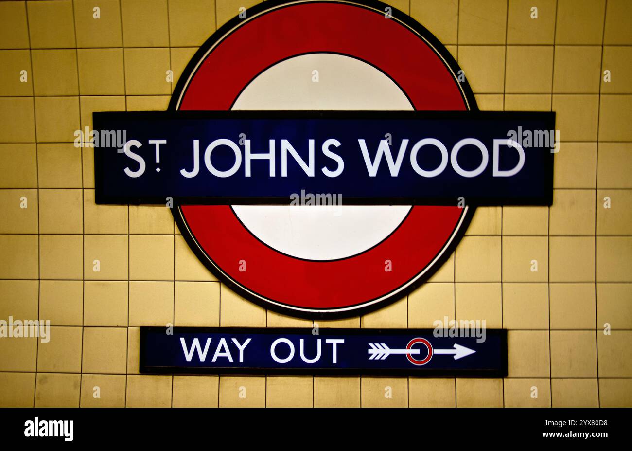 1930s St Johns Wood London Underground Station Sign, St Johns Wood ...