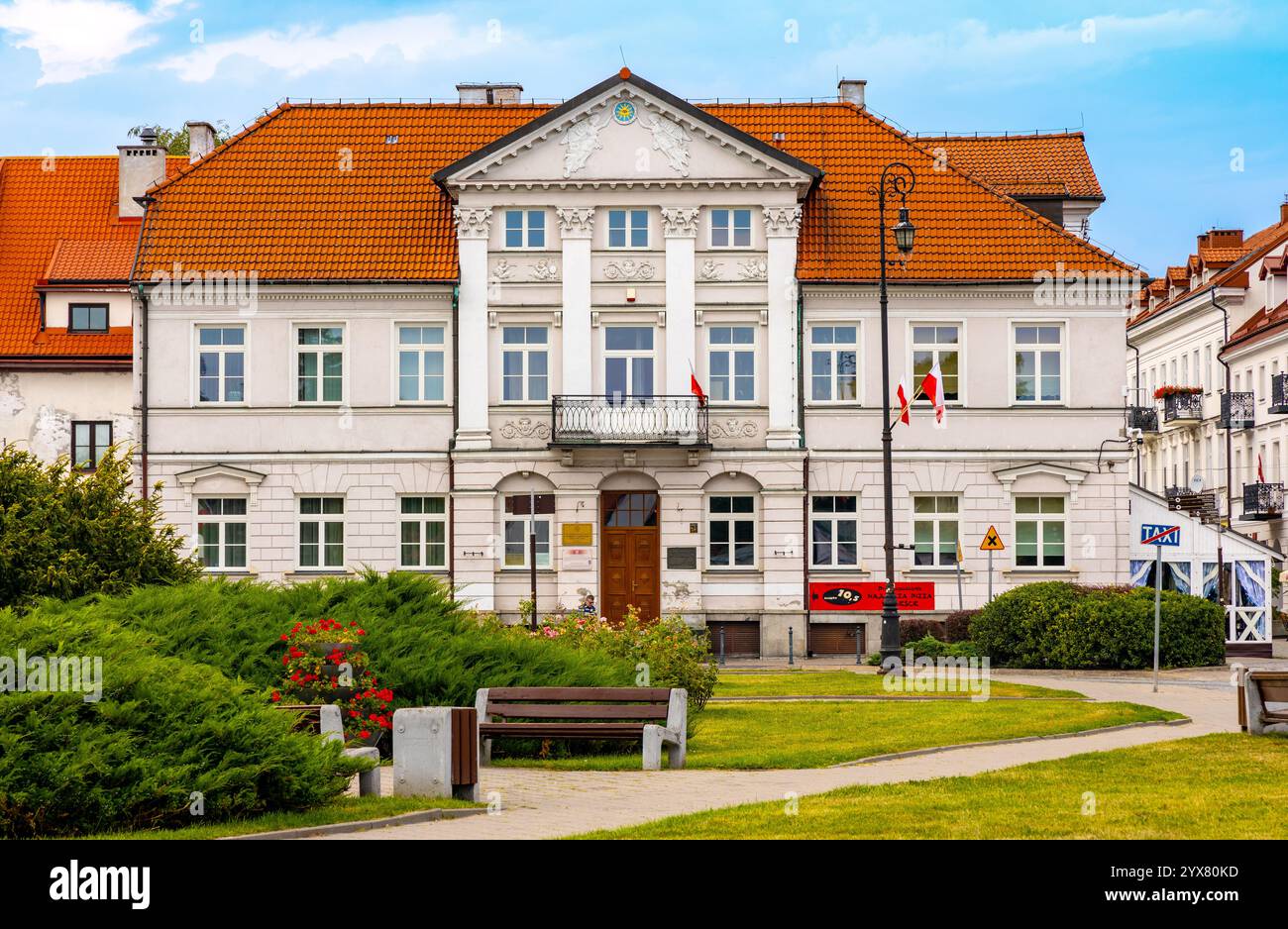 Plock, Poland - August 17, 2024: Historic Town Hall palace at Old Town ...