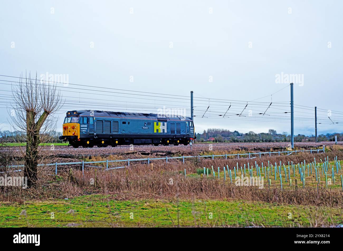 Class 50006 Thundere in Hanson and Hall Livery at Shipton by ...