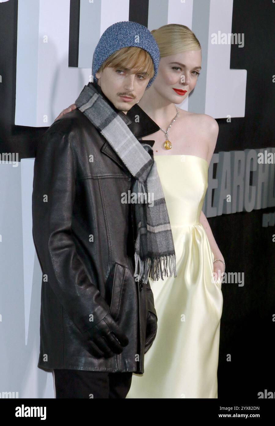 New York, NY, USA. 13th Dec, 2024. Timoth e Chalamet and Elle Fanning ...