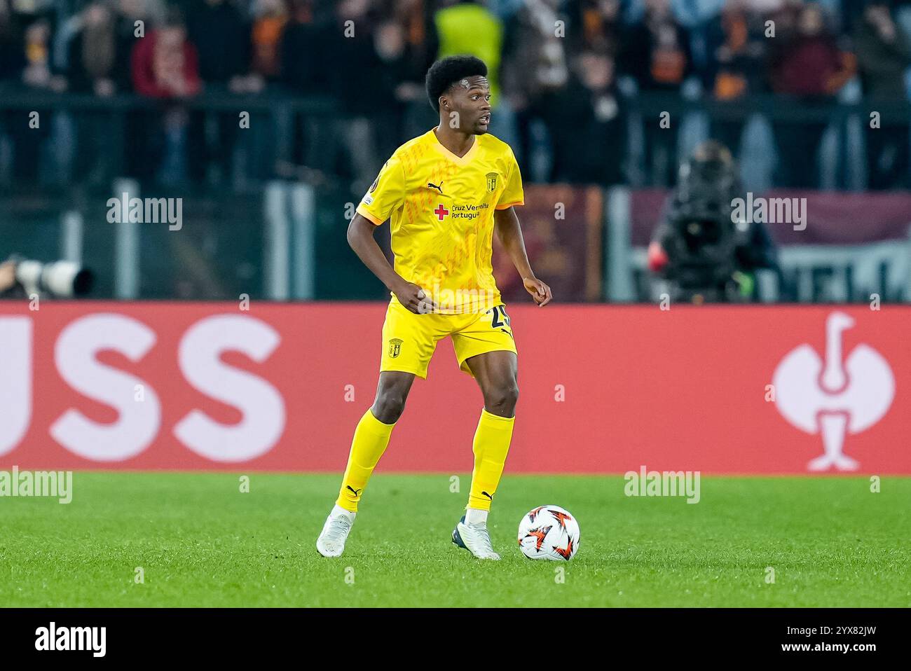 Rome, Italy. 12th Dec, 2024. Jean-Baptiste Gorby of Sporting Braga ...