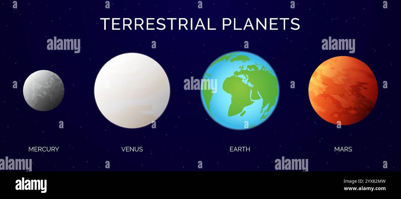 Realistic earth like planet Stock Vector Images - Alamy