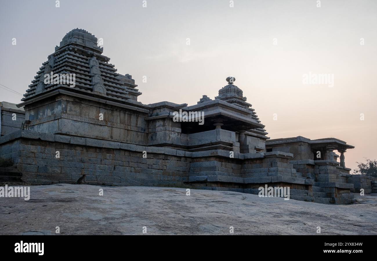 Hemakuta Hill Temple Complex, Hampi. India Stock Photo - Alamy