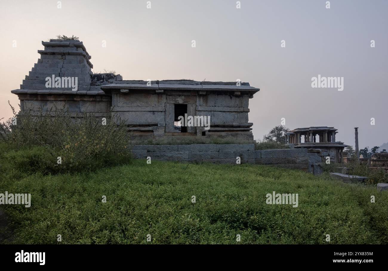 Hemakuta Hill Temple Complex, Hampi. India Stock Photo - Alamy