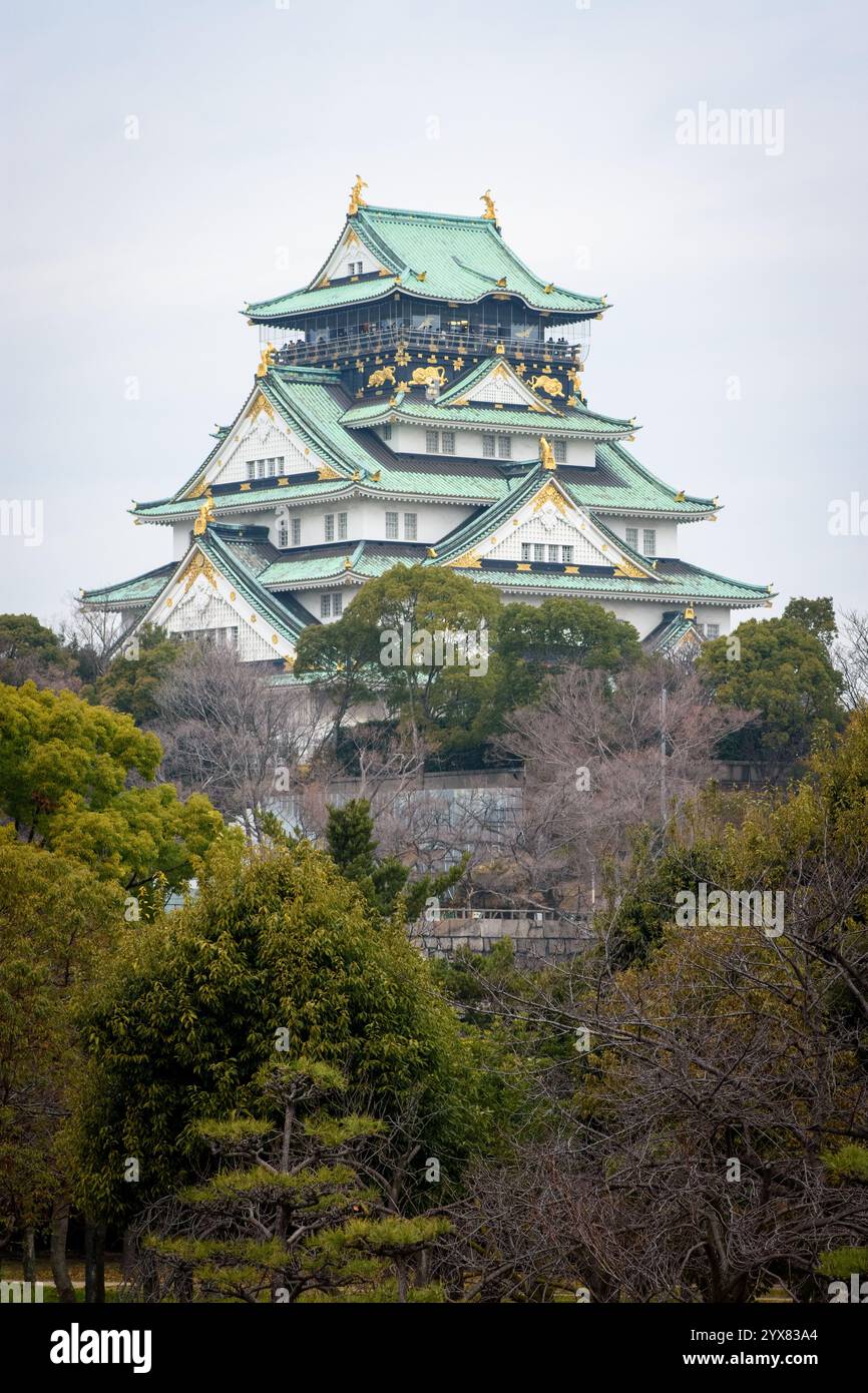 Osaka castle, one of the most famous castles and tourist landmarks in ...