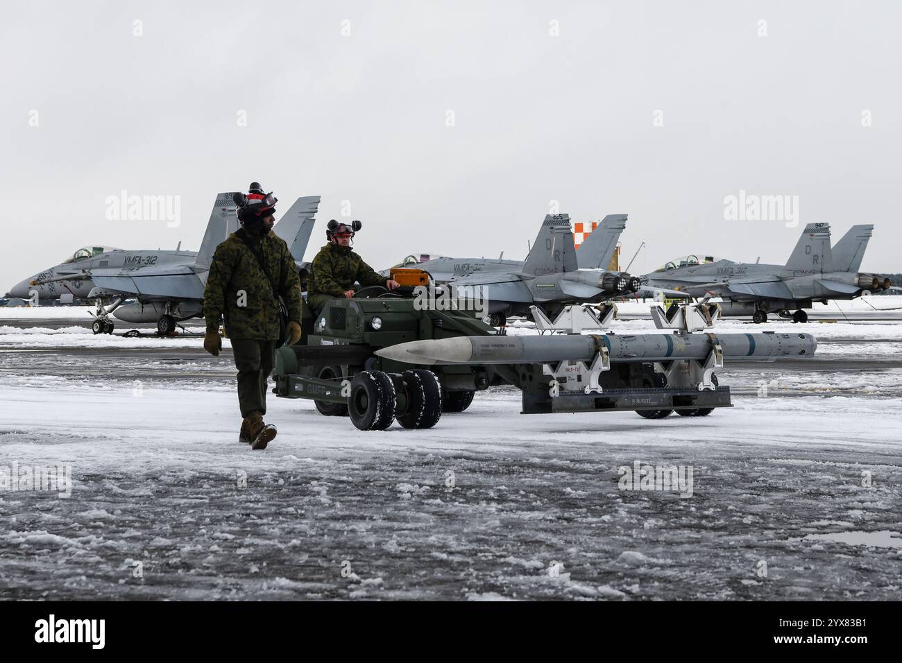 U.S. Marine Corps Lance Cpl. Xavier Gregory, left, and Lance Cpl ...