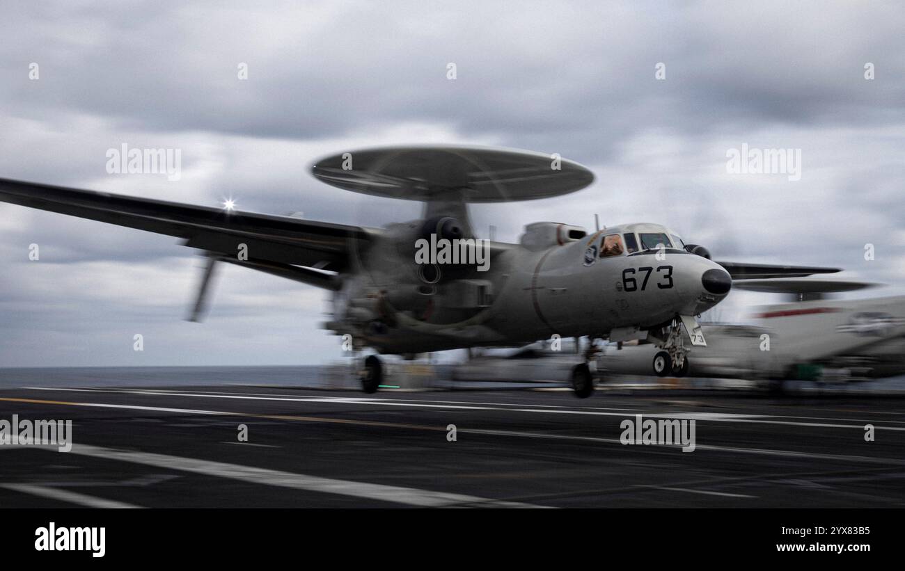 An E-2D Hawkeye, attached to the "Greyhawks" of Airborne Command and ...