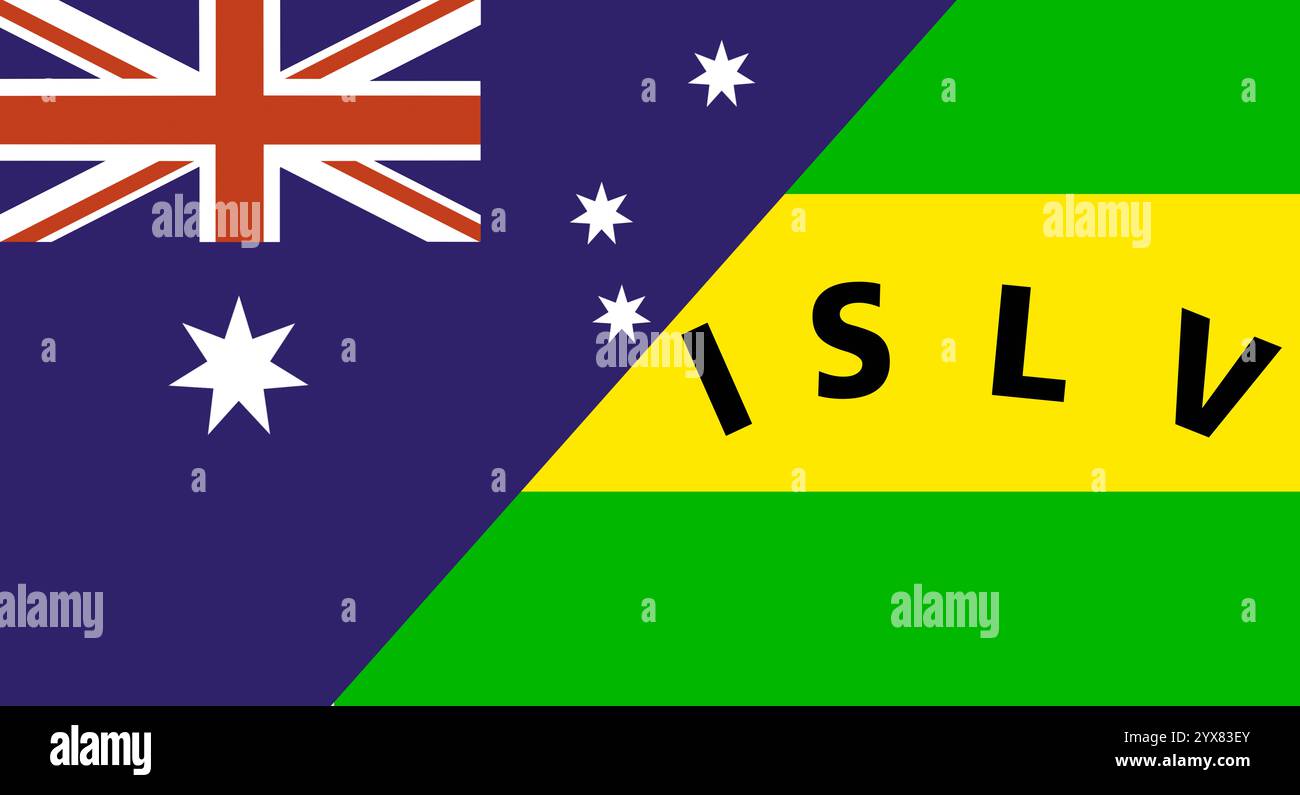 Flags of Australia and Society Islands. Two Flags Together Flags of ...