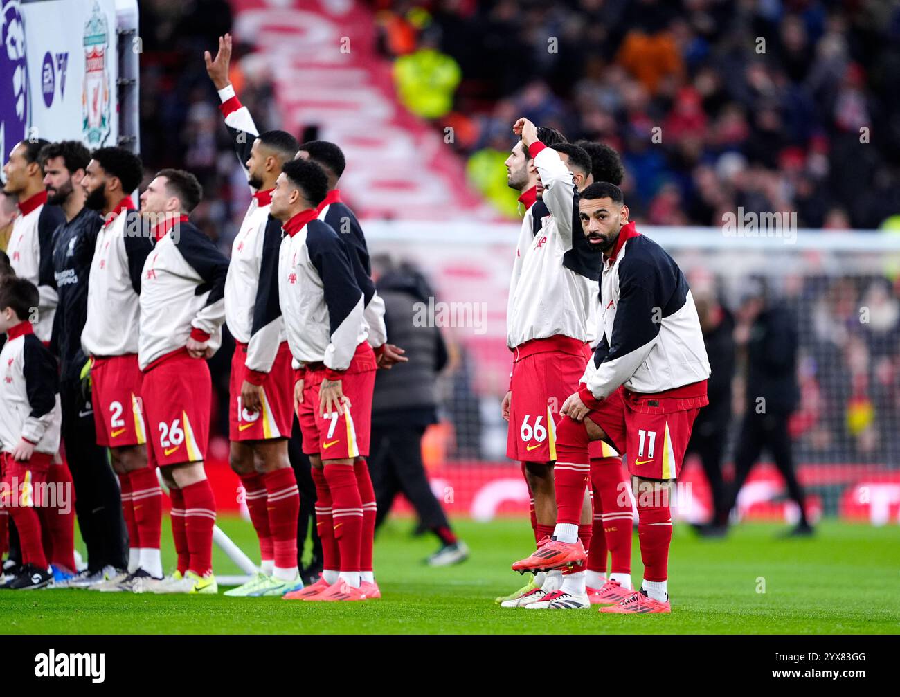 Liverpool's Mohamed Salah ahead of the Premier League match at Anfield ...