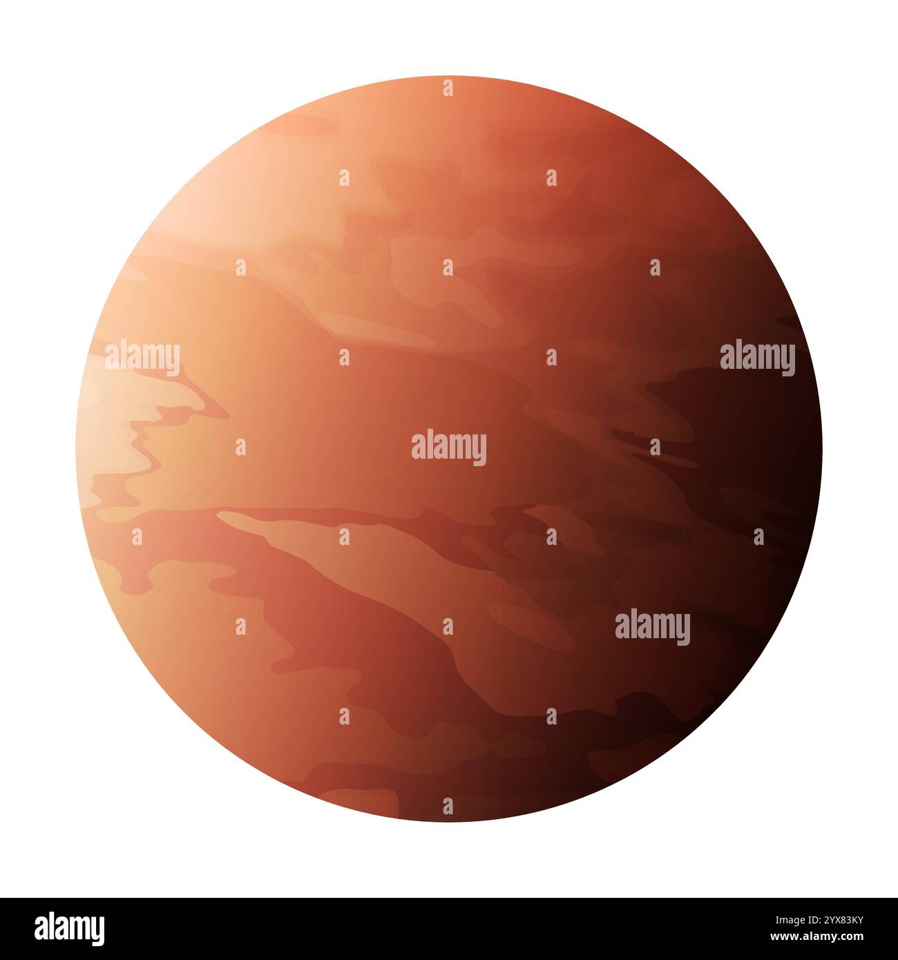 Mars Planet Realistic Illustration Stock Vector Image & Art - Alamy