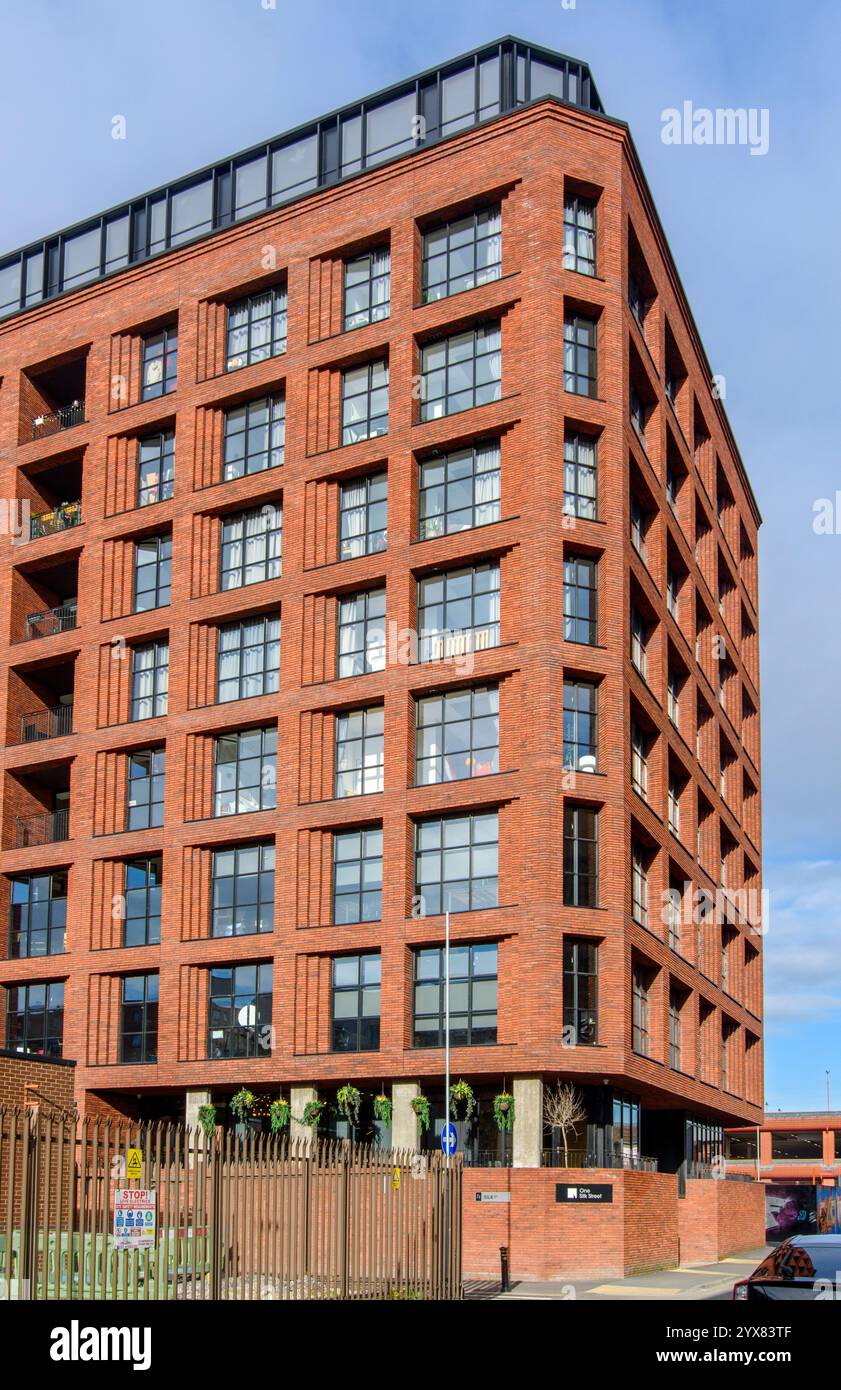 The One Silk Street apartment block, Ancoats, Manchester, England, UK ...