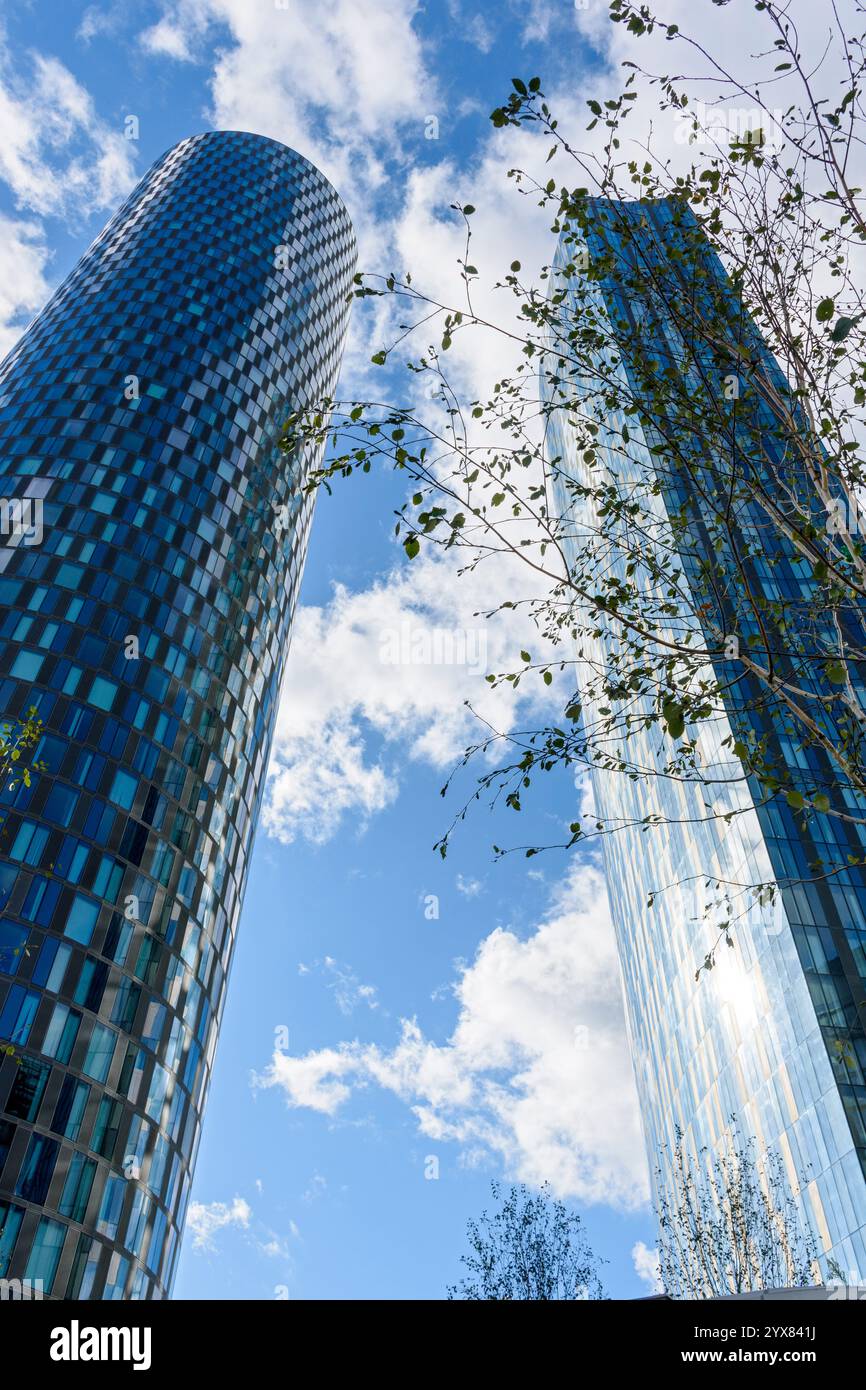 The Three60 and The Blade apartment blocks, Crown Street, Manchester ...