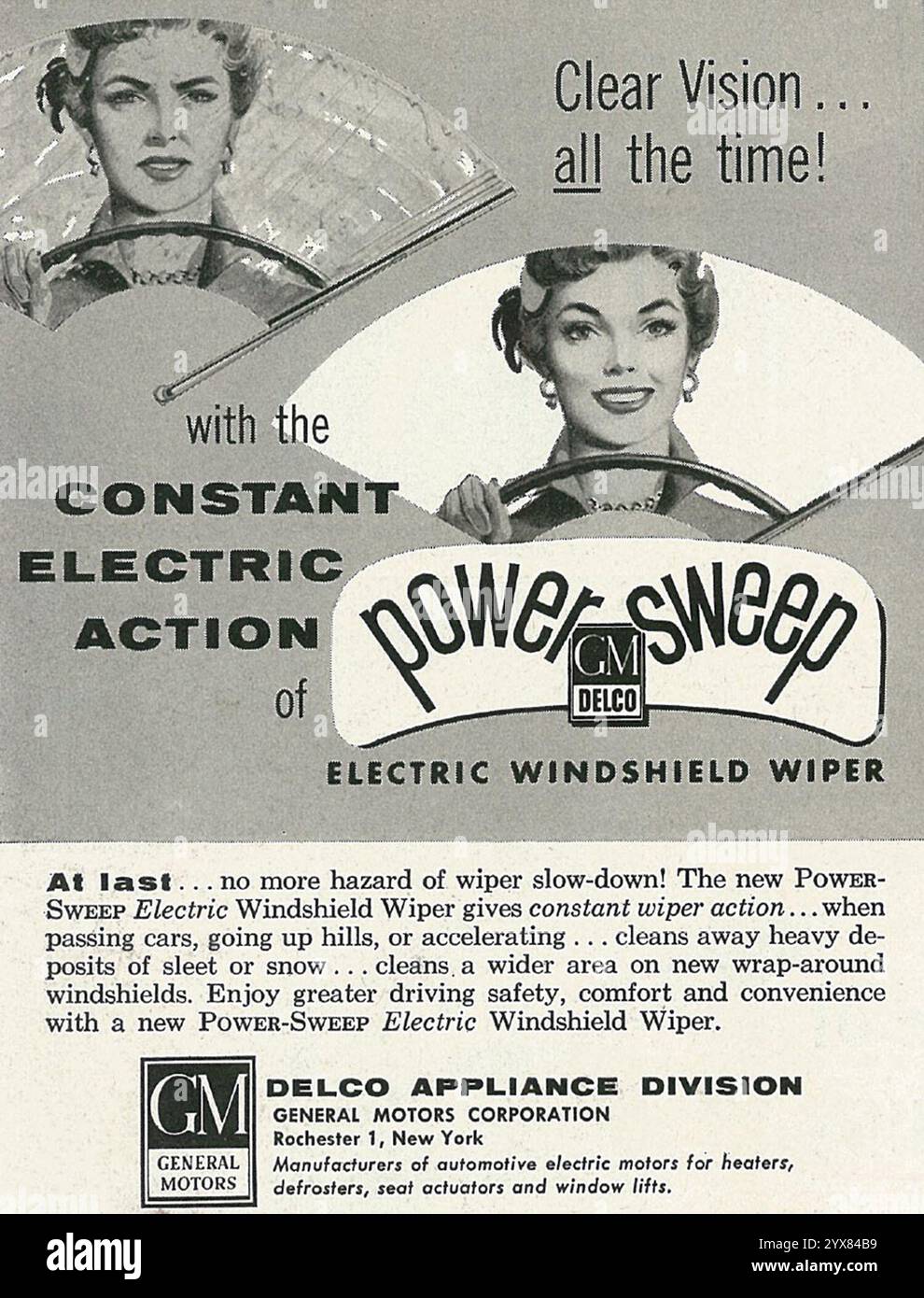 1955 General Motors Delco Appliance Division Electric windshield wiper ...